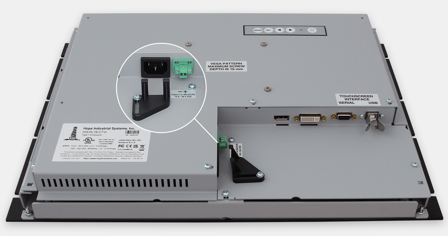 19" Rack Mount Monitor and Industrial Touch Screen - Hope Industrial ...